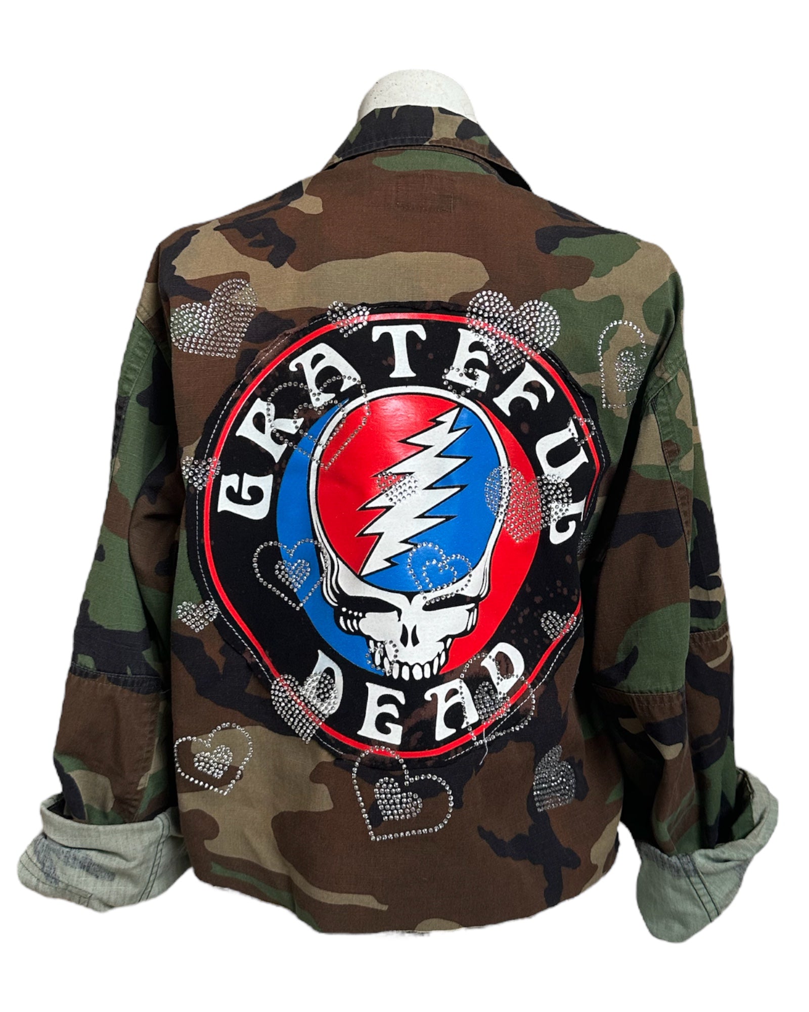 Grateful Dead Reworked Camo Jacket – Roadie Couture