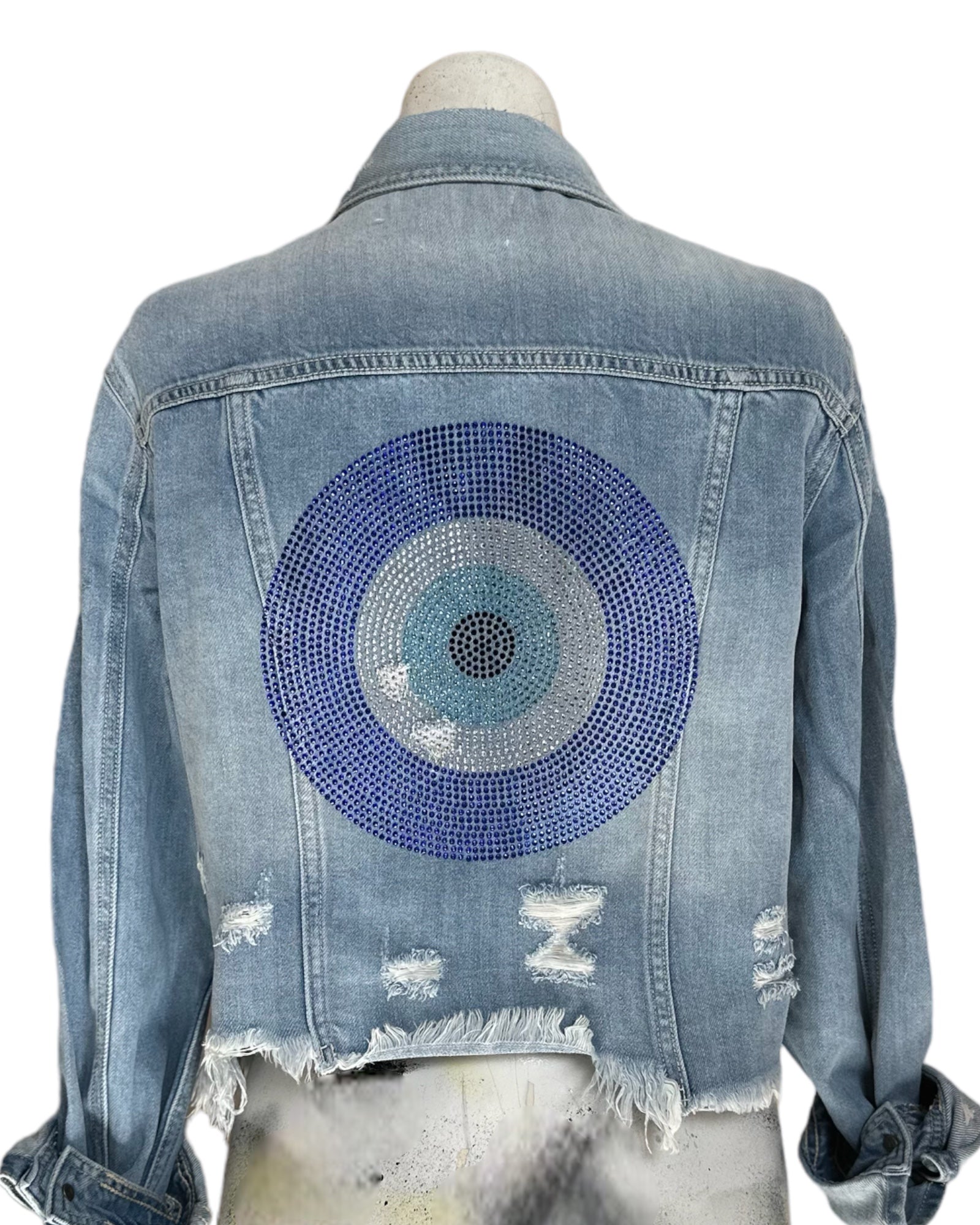 Evil Eye Jean Jacket – Roadie Couture